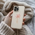Phone Case: Palm Tree With Blue Stripe Coastal Design And Summer ...