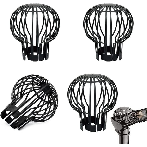Gutter 4 Pieces Gutter Filter Anti Leaf Gutter Plastic Gutter Guards ...