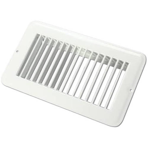 4" x 8" Floor Register, Undampered, Metal, White - Walmart.com