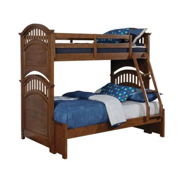 Coaster Wrangle Hill Twin over Twin Bunk Bed in Amber Wash Finish ...