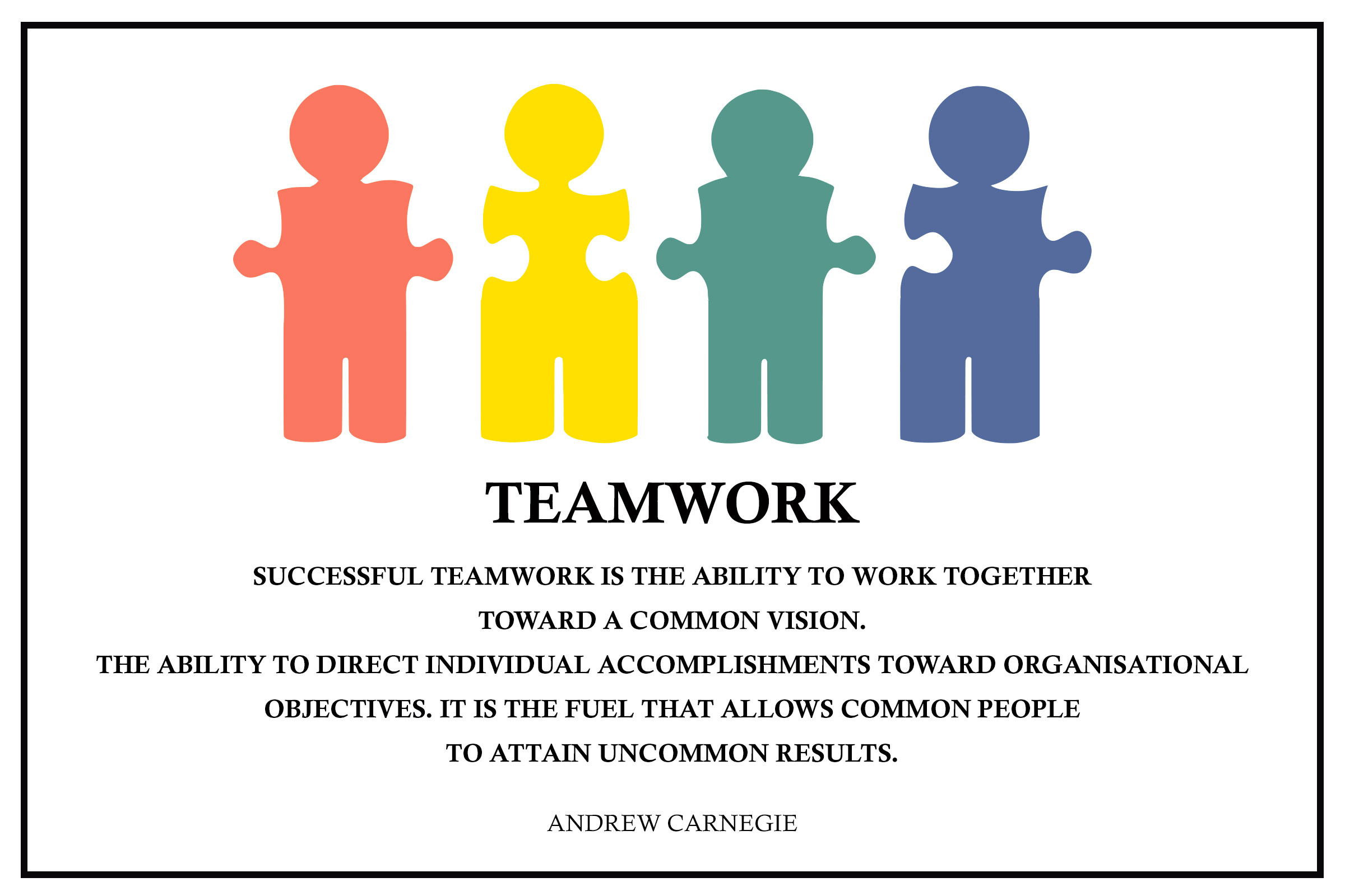 24x16in Teamwork Motivational Poster 【Laminated】 - Walmart.com