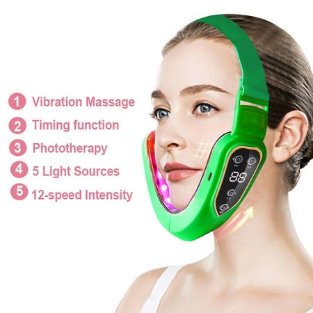 Microcurrent V Face Shape Face Lifting Ems Facial Slimming Massager ...
