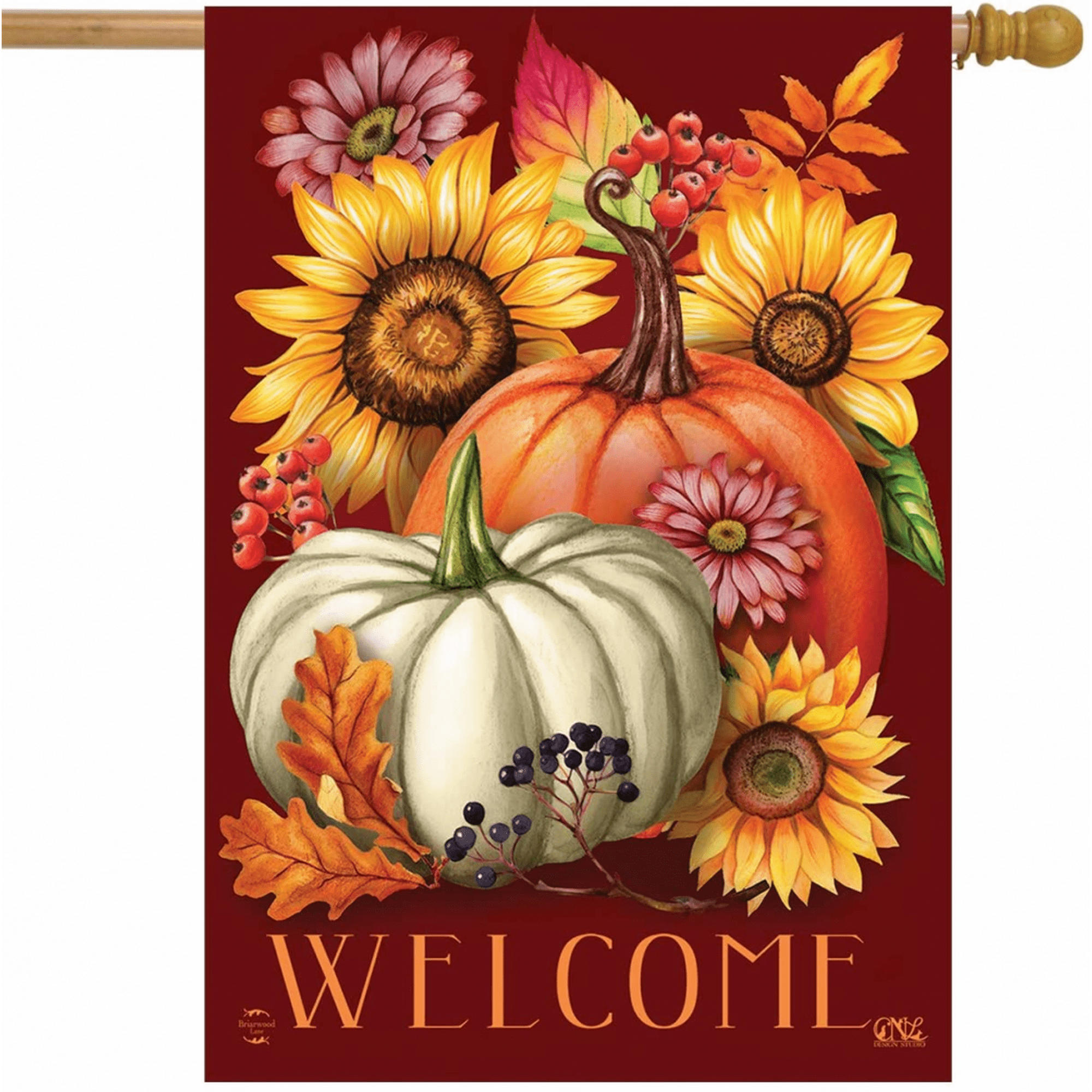 Click here for Unbranded Saytay Fall Beauty Floral House Flag Wel... prices