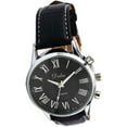 Man Woman Roman Numeral Number Glow in the Dark Hands Black Leather ...