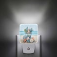 Beach Plug-in LED Night Lights Coral Seashell Starfish Auto Dusk-to ...