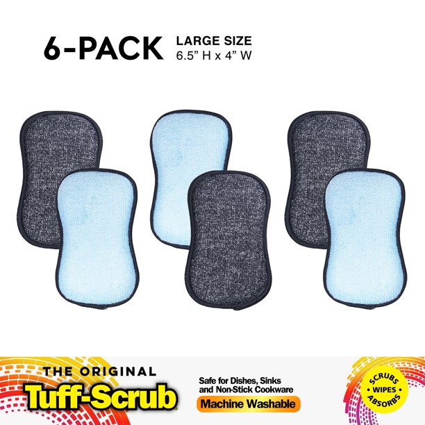 Original Tuff-Scrub Professional Microfiber Scrub 'N' Wipe Cleaning ...