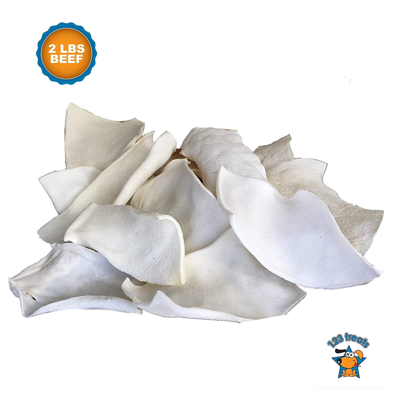 Rawhide Chips Beef Flavor (2 Pounds) 100% Natural Rawhide Chews for ...