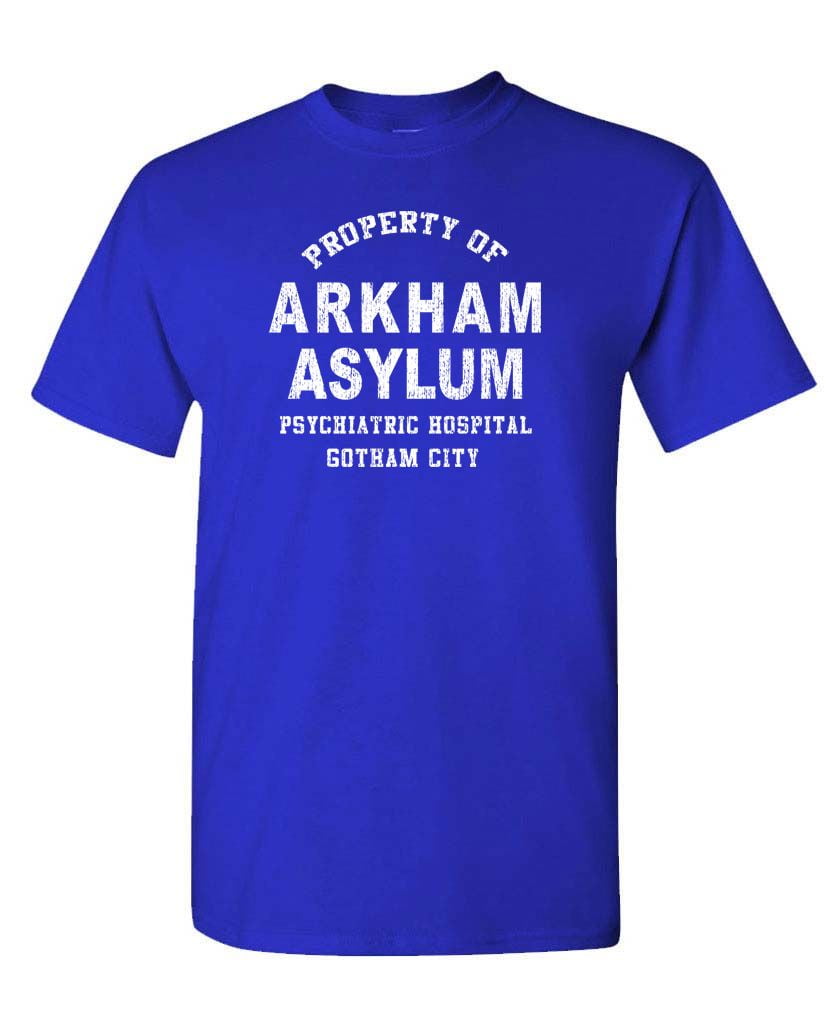 ARKHAM ASYLUM For Criminally INSANE tv hero - Unisex T-Shirt (Small ...