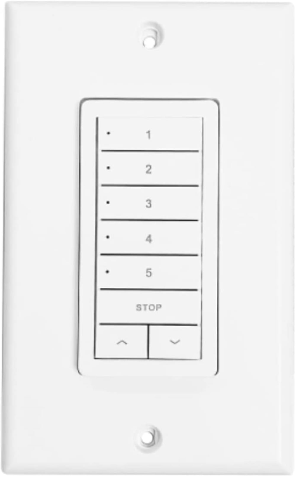 Rollease Automate Five Channel Paradigm Flush Wall Switch or Remote ...