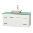 Wyndham Collection Centra 48 inch Single Bathroom Vanity in Espresso ...