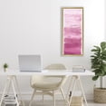 Stupell Industries Blush Blend Gradient Gold Framed Floater Canvas Wall ...