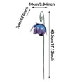 Bellflower Shaped Metal Garden Stake Weatherproof Decorative Flower ...