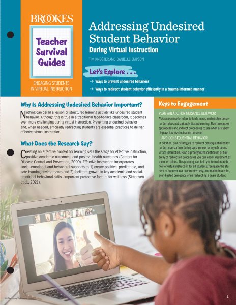Pre-Owned Addressing Undesired Student Behavior During Virtual ...