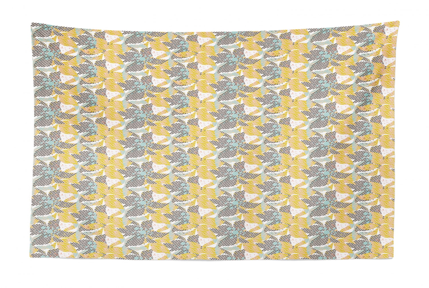 Vintage Botany Tapestry, Continuous Botanical Floral Bouquet Branches ...