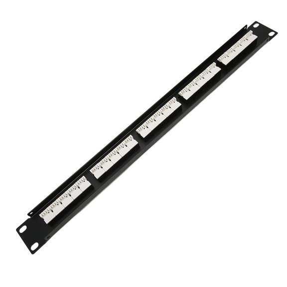 Detroit Packing Co. 24 Port CAT6 RJ45 Through Coupler Patch Panel with ...