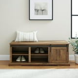 Free Shipping! Woven Paths Dorset Grooved Sliding Barn Door Storage ...