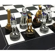 Japanese Samurai Warrior Chess Set with 14" Mosaic Color Board Oriental ...