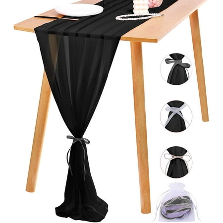 Chiffon Table Runner 10ft Long Romantic Wedding Table Runner 28 x 120 ...