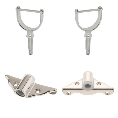 2x 316 Stainless Steel Yacht 1-7 / 8 "Oar Lock Row Lock Oarlock Sockets ...