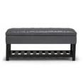 Simpli Home Memphis Storage Ottoman Bench - Walmart.com