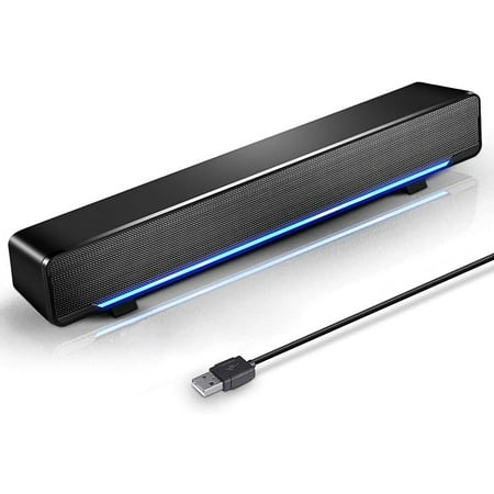 USB Powered Sound Bar Speakers for Computer Desktop Laptop PC | Walmart ...