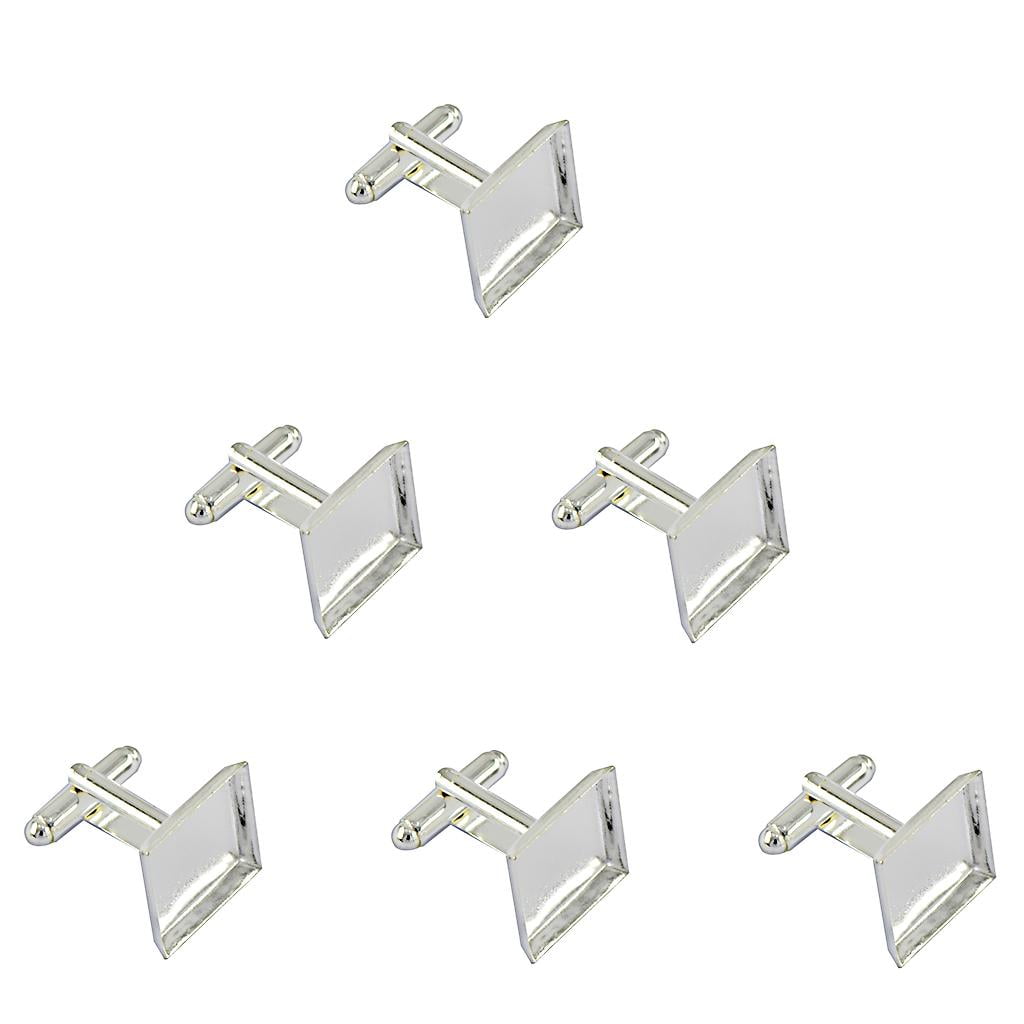 6Pcs / Pack Square Blank Setting link Findings Craft - Walmart.com