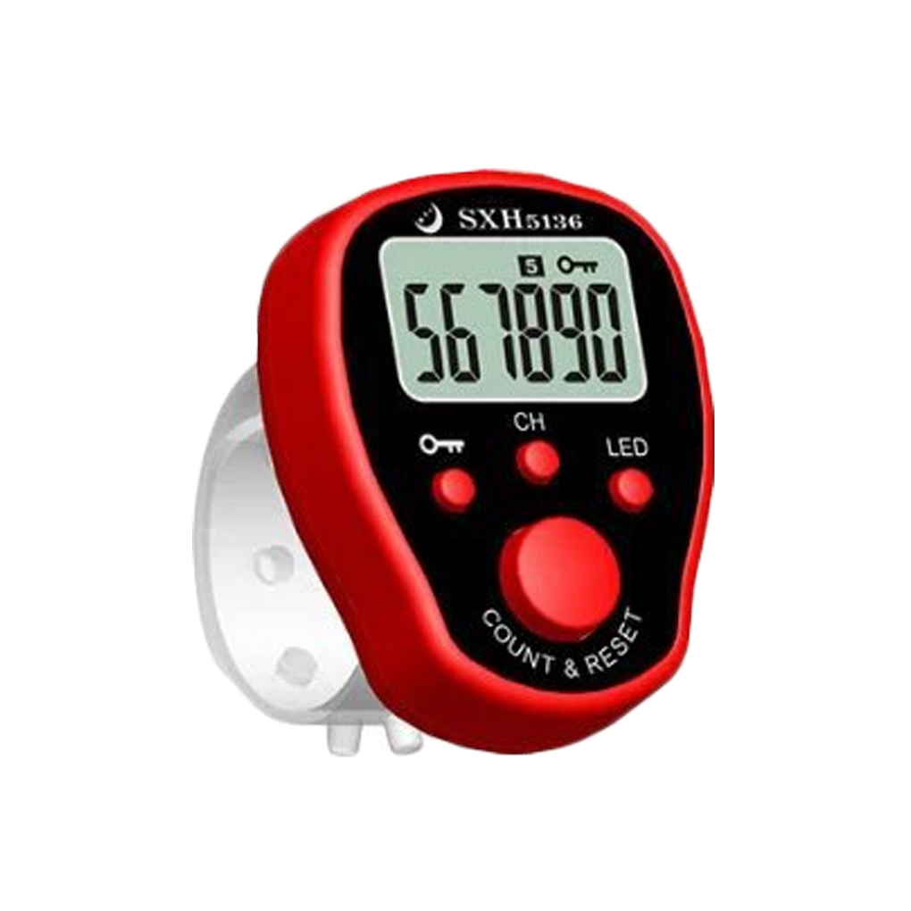 Stitch Marker Row Fingertip with LED Light LCD Electronic Digital ...