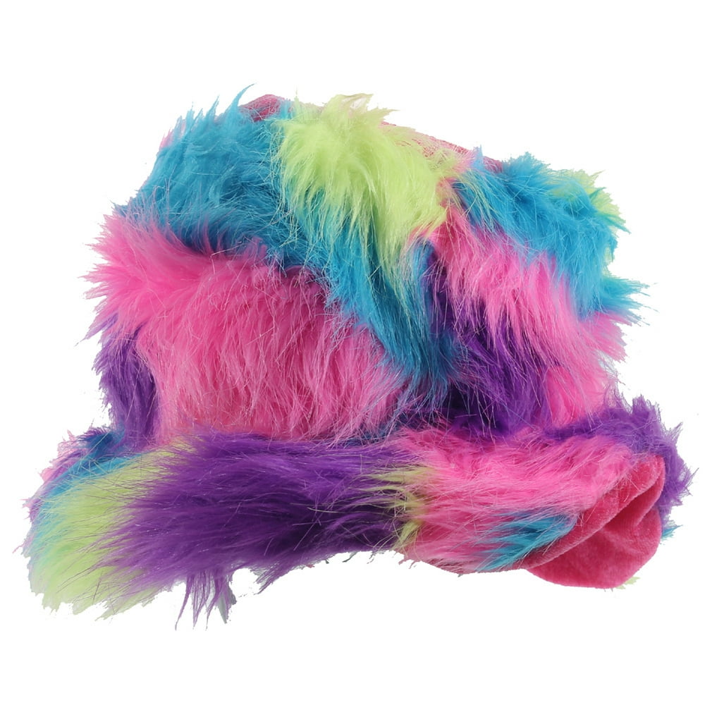 MULTICOLORED FURRY HAT - Jacobson Hats Co - PASTEL - Walmart.com ...