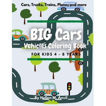 Pre-Owned Cars, Trucks, Planes, Trains Coloring & Activity Book Age 3 ...
