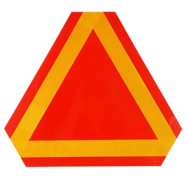 Slow Moving Vehicle Safety Sign with Reflector Triangle Sign Reflective ...