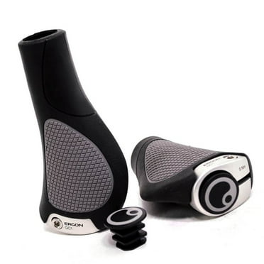 Ergon GP5 Grips - Black/Gray Lock-On Large Erganomic 142mm Length Bicycle Bike - Walmart.com