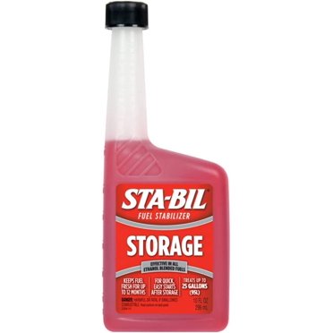 Sta-Bil Fuel Stabilizer 8 Oz. Protects Engine From Gum, Varnish, Rust ...