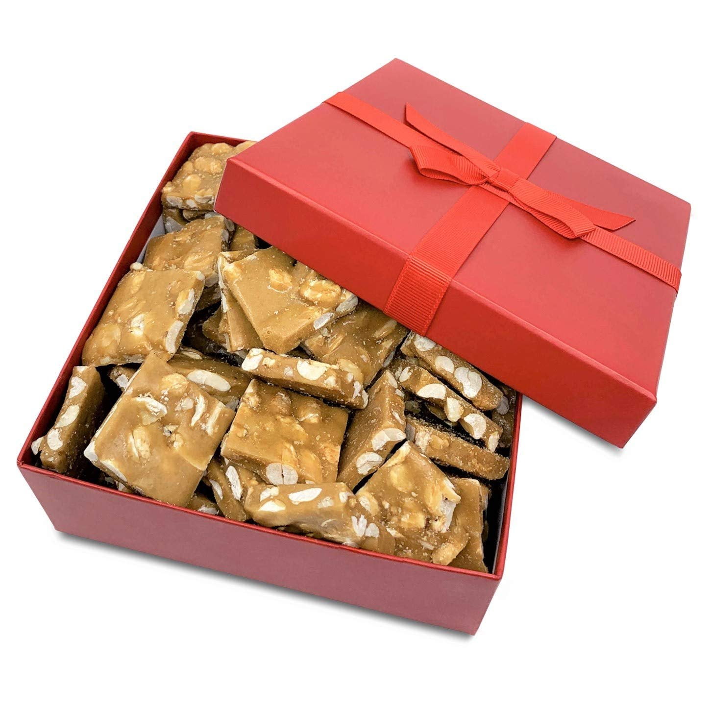 Gourmet Peanut Brittle Red Gift Box - by Its Delish Handmade Old ...