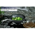 Nonstick Stir-Fry Wok Pan 11-Inch, Hard Anodized Deep Frying Pan with ...