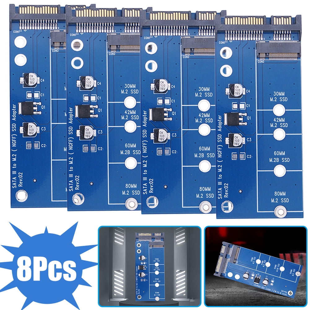 M.2 NGFF Converter B Key M2 SATA Riser para 2230-2280 M.2 SATA SSD ...