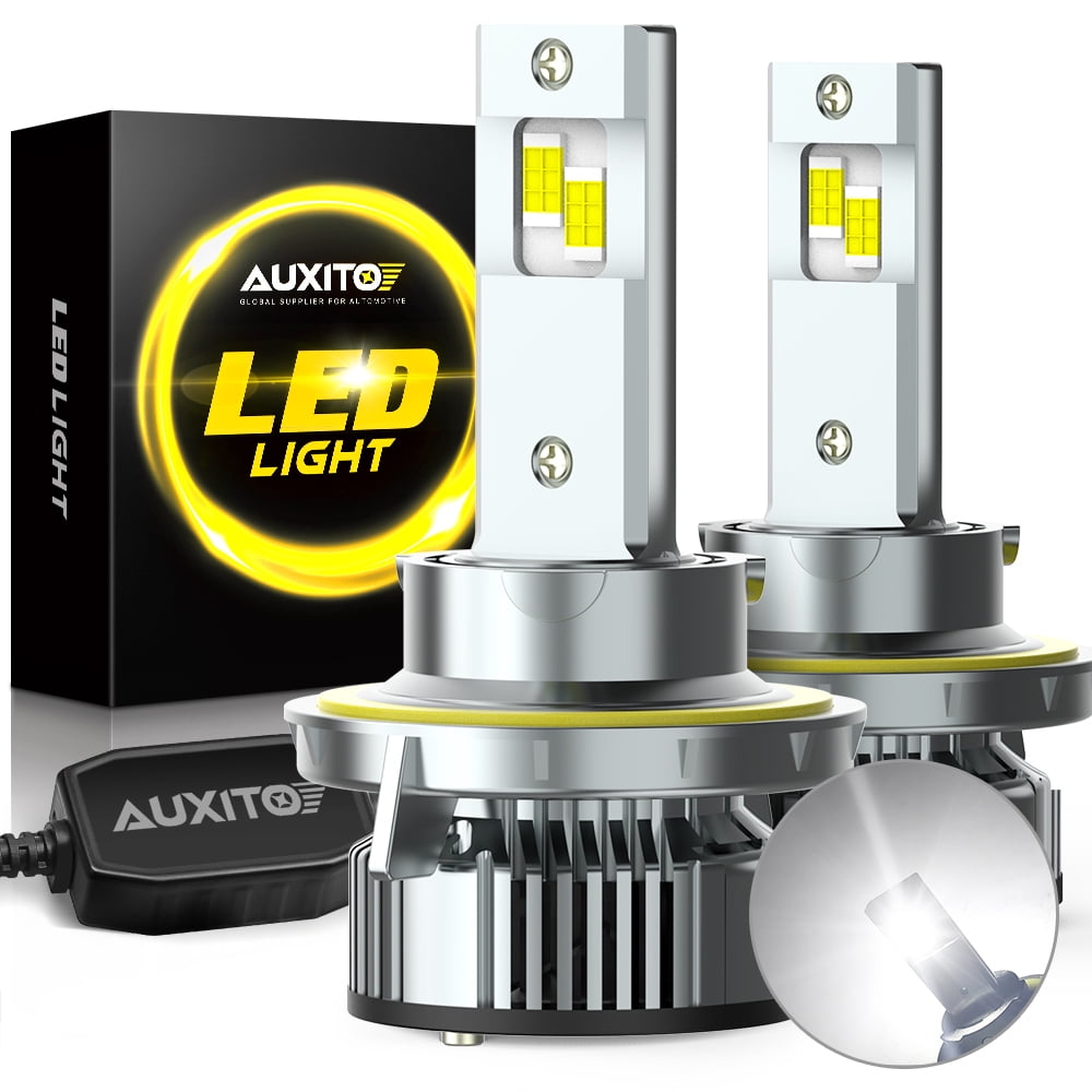 AUXITO H13 9008 LED Headlight Bulbs 120W 24000lm Per Set,700% Brighter ...