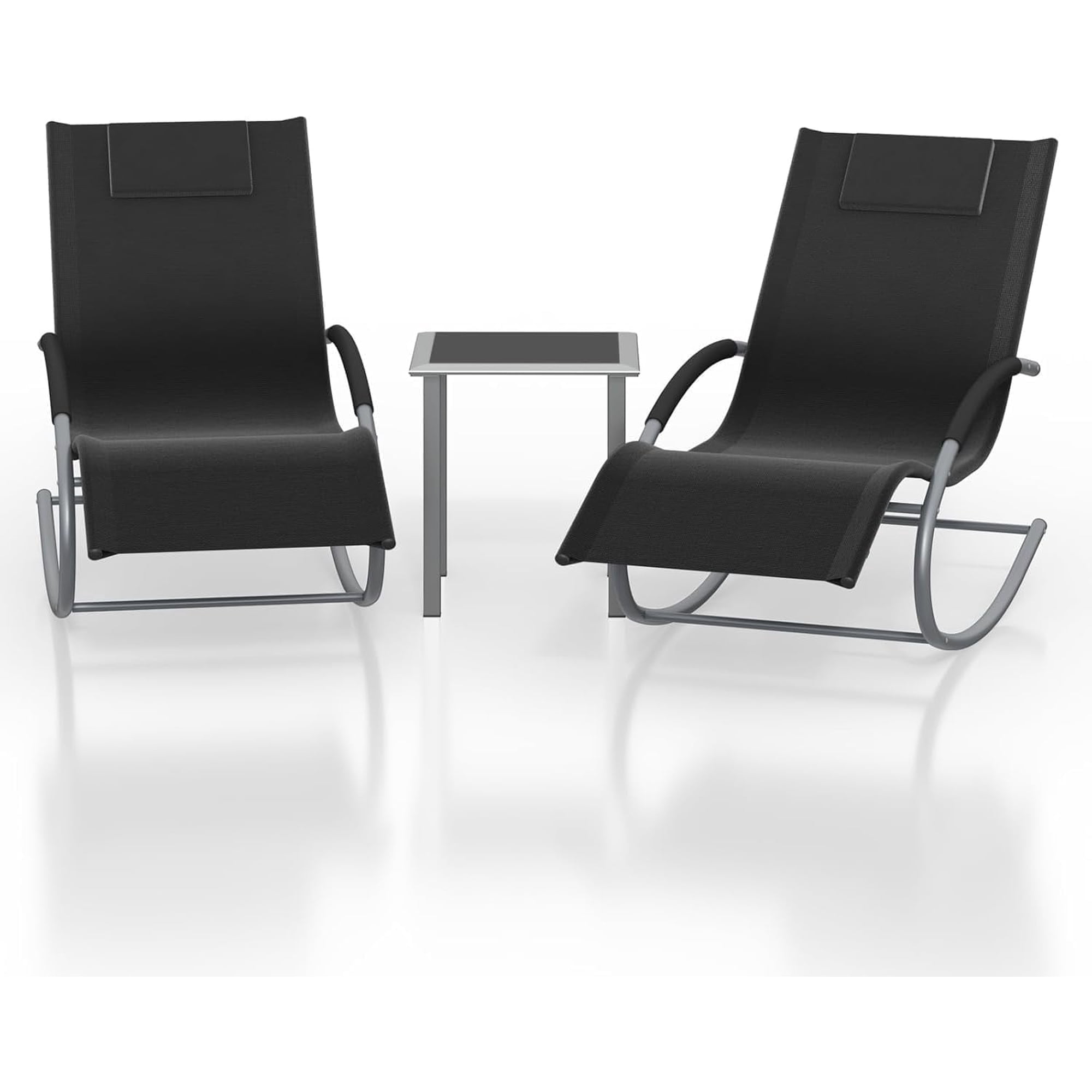 Click here for Yusazens 3-Piece Outdoor Lounger Set With Chairs A... prices