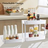YUANYE 3-Tier Slim Pantry & Utility Rolling Storage Cart with Movable ...