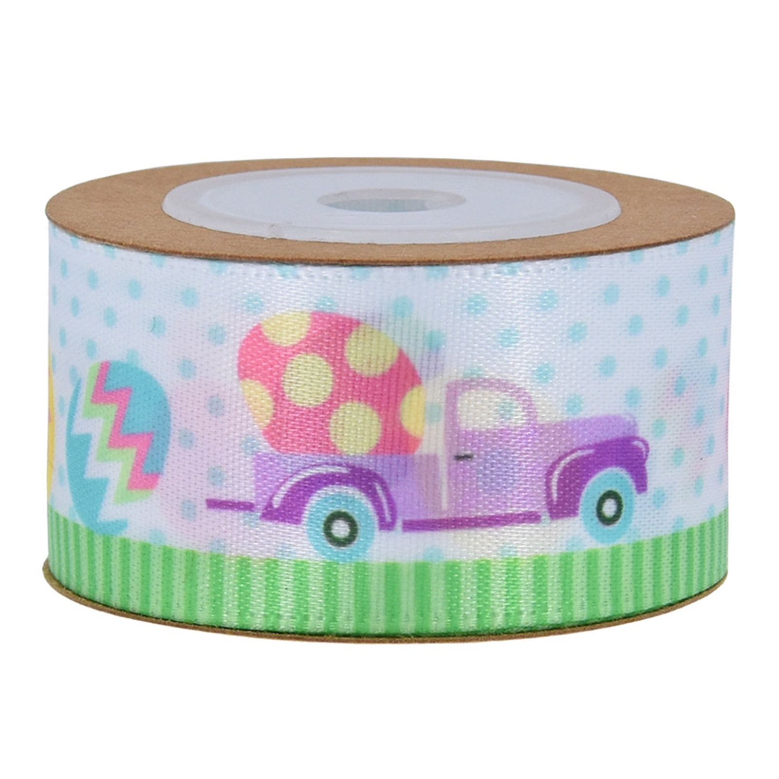 QUSENLON Easter Ribbon Roll Bunny Rabbit Carrot Ribbons Hair Bow Diy ...