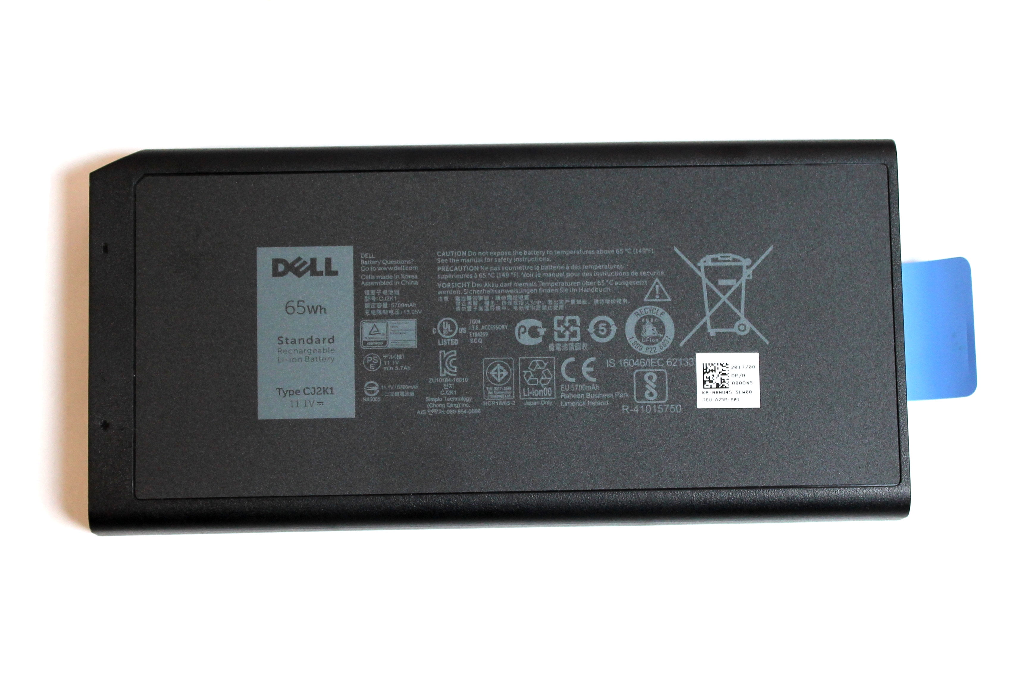 80D45 CJ2K1 Dell Latitude 5414 5404 7404 7414 Rugged Genuine 65Wh 11.1V ...