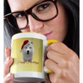 3drose, Happy Howlidays Samoyed Eskimo Dog Wearing Santa Hat, 11oz Two ...