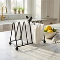 Black Iron Bird Design Storage Rack, Vinyl Record Holder Storage for ...