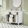 36'' Bathroom Vanity with Ceramic Sink Combo Set,Modern Freestanding ...