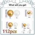 112pcs White and Gold Balloon Garland Kit - Elegant Arch Kit for ...