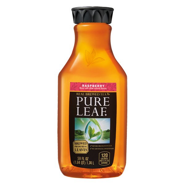 Pure Leaf Real Brewed Raspberry Tea 59 oz Plastic Bottles - Pack of 8 ...