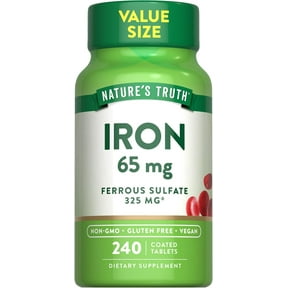 Nature's Truth, Iron Supplement, 28 mg, 90 Capsules - Walmart.com