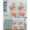 Country Mayflowers Magpies Short Blackout Curtains 36 Inch Long,Retro ...