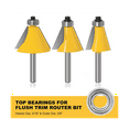 Router Bit Bearings Router Bit Top Bearing Kit Interior Dia: 3/16Inch ...