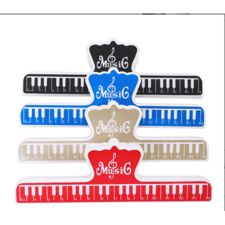 Sheet Music Clips, 4 Pieces Music Note Clips Page Holder Clamp Plastic ...