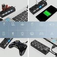 EGYMEN LED USB 2.0 Hub with Power On/Off Switch - 4/7 Ports for PC and Laptop - Walmart.com